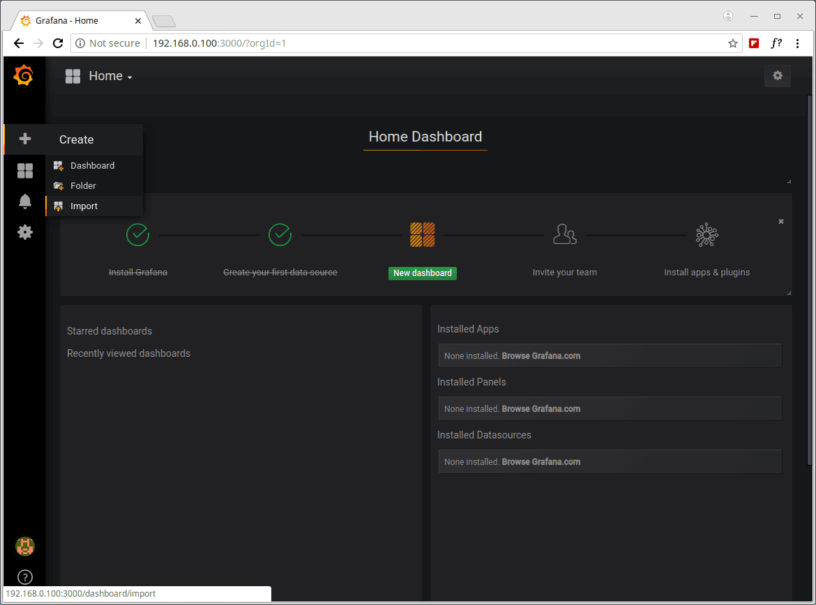 نصب مانیتورینگ سنتوس Glances، InfluxDB و Grafana - پشتوار سرور